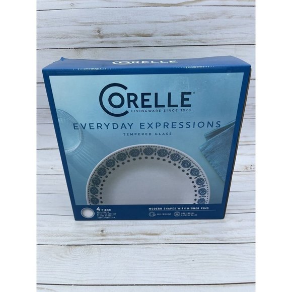 Corelle | Kitchen | Corelle Everyday Expressions New Glass Azure ...